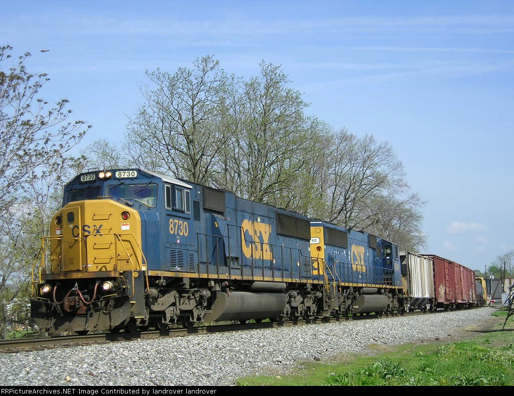 CSXT 8730 On CSX Q 501 Eastbound